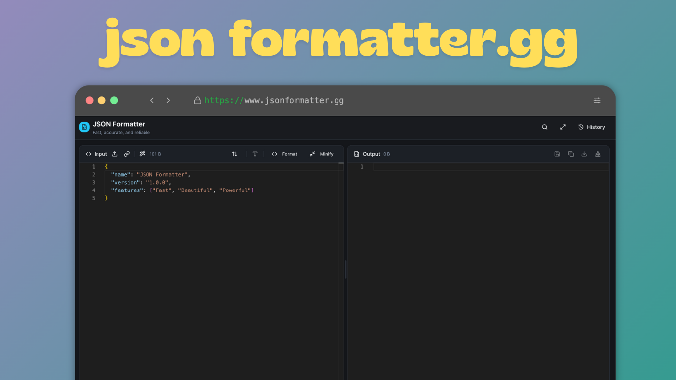JSON Formatter – Free Online Formatter & Tools